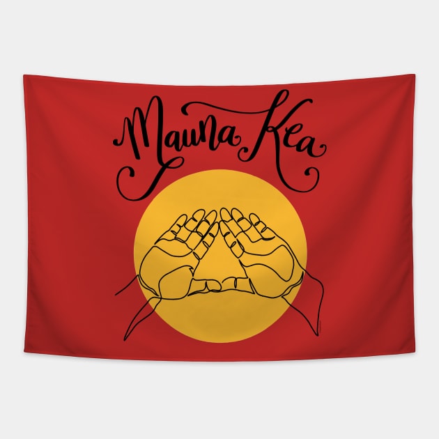 We Are Mauna Kea Hawaii Mountain Hand Sign Symbol - Mauna Kea ...