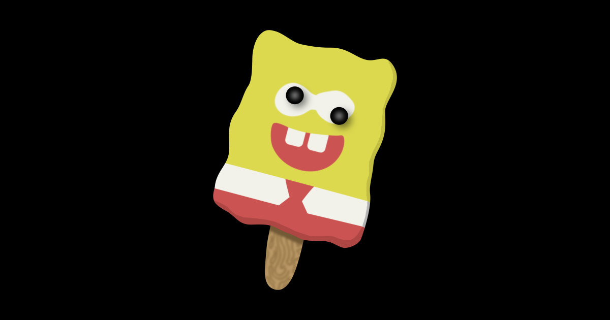 Spongebob popsicle - 90s - Sticker | TeePublic
