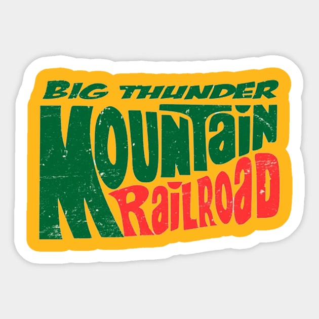 Mtn Dew Rollercoaster - Big Thunder Mountain Railroad - Sticker | TeePublic