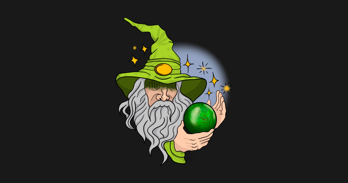 the green wizard - Wizard - T-Shirt | TeePublic