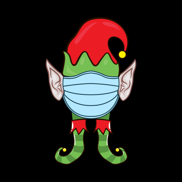 Elf Wearing the Face Mask - Elf Wearing The Face Mask - Pillow | TeePublic