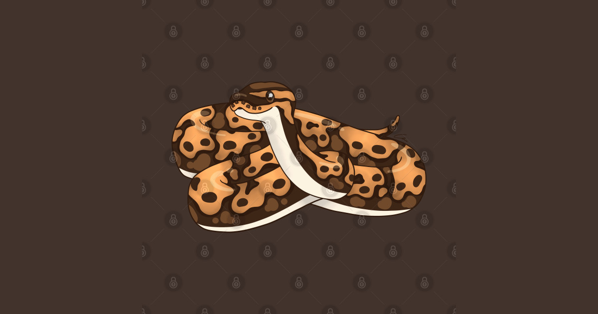 Normal Ball Python Digital Illustration - Ball Python - T-Shirt | TeePublic