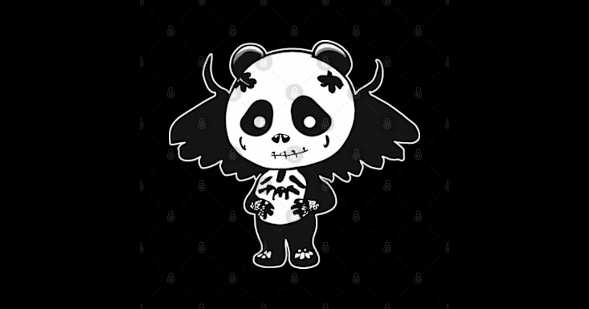Gothic Panda - Gothic Panda - T-Shirt | TeePublic