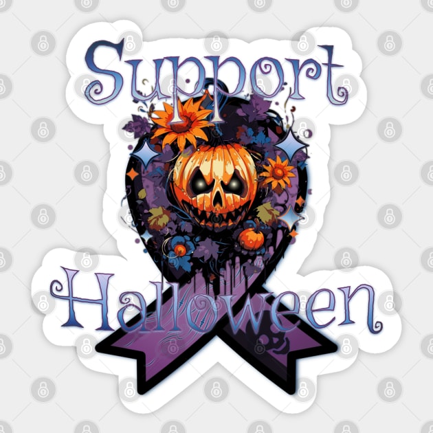 support halloween - Support Halloween - Sticker | TeePublic