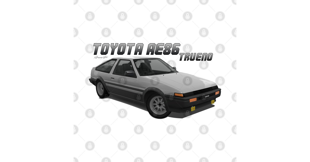 Toyota AE86 Sprinter Trueno Silver - Ae86 - T-Shirt | TeePublic