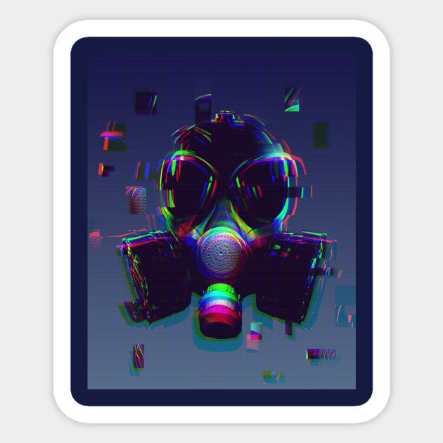 Gas Mask T-Shirt - Gas Mask - Sticker | TeePublic