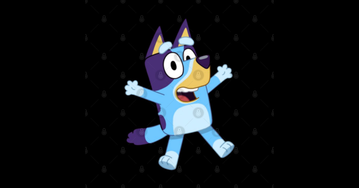 funny bluey - Bluey - Sticker | TeePublic