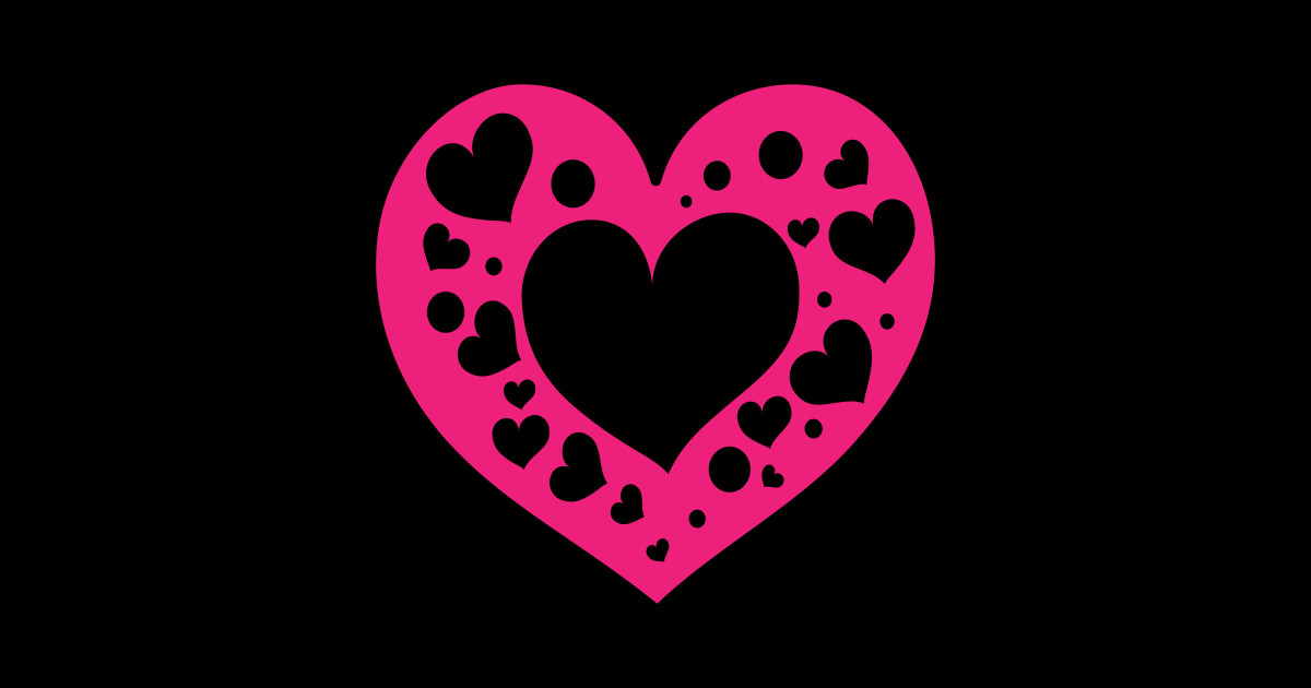 LOVE HEART ART - Love Heart Art - Sticker | TeePublic