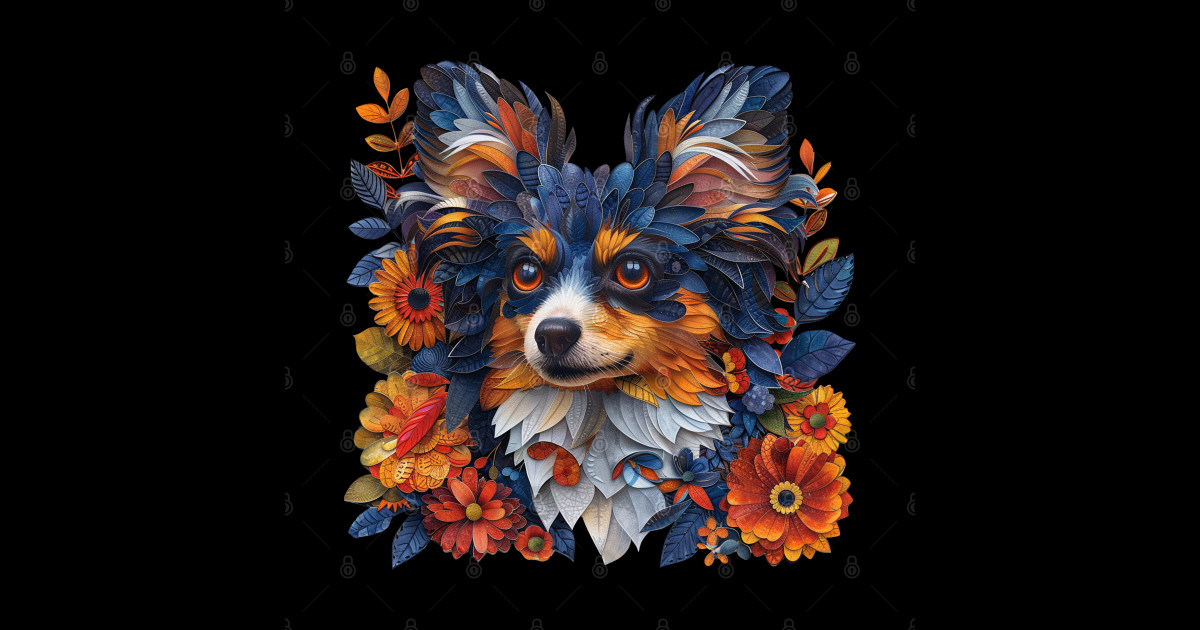 Paper Collage - paper art Papillon - Paper Collage Papillon - Sticker ...