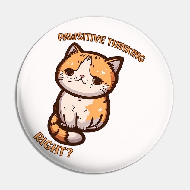 Sarcastic Cat, Stay Positive, Right? - Sarcastic Cat Lover - Pin ...