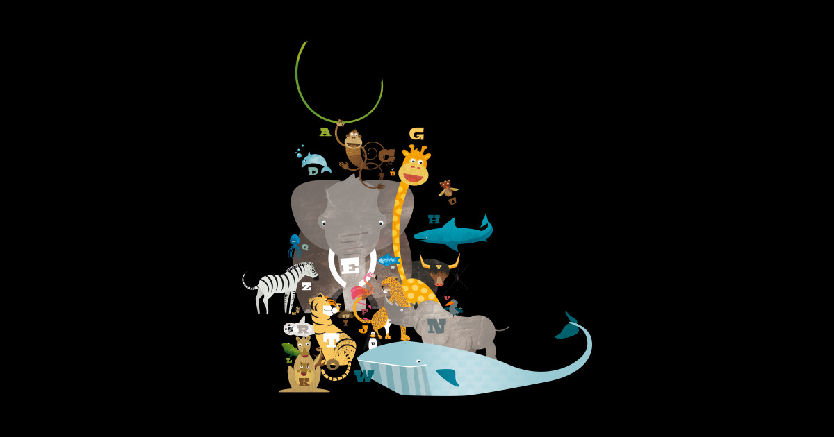 Illustration nursery letter salad - animals from A to Z - Pia Kolle ...