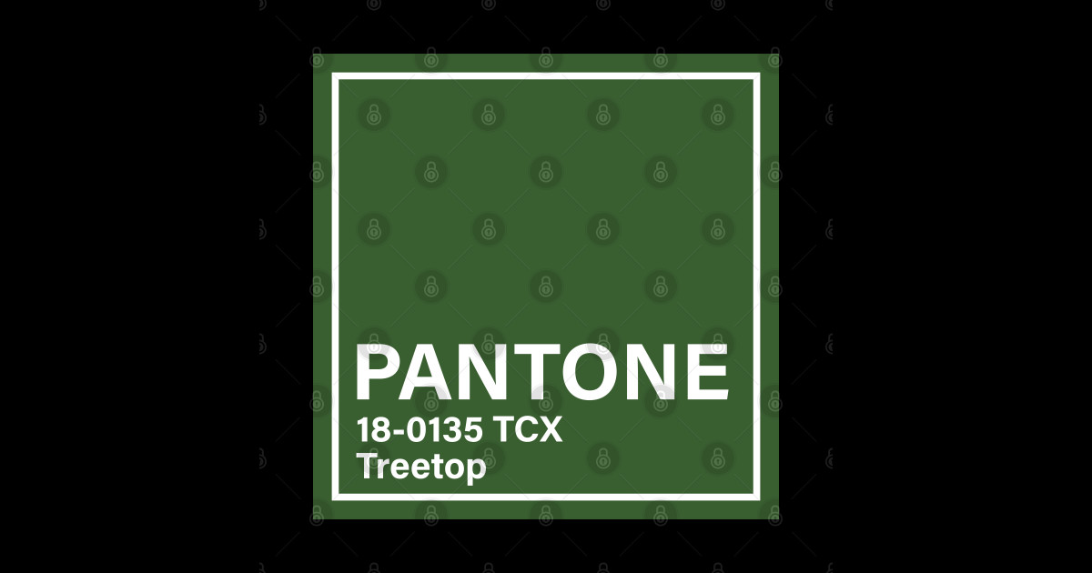 pantone 18-0135 TCX Treetop - Pantone Color - Sticker | TeePublic