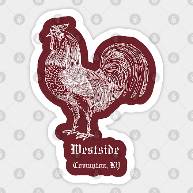 Westside (White font) - Covington - Sticker | TeePublic