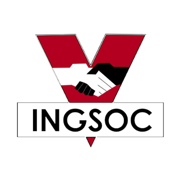 INGSOC. GEORGE ORWELL 1984 NOVEL LOGO - Literature - Kids T-Shirt ...