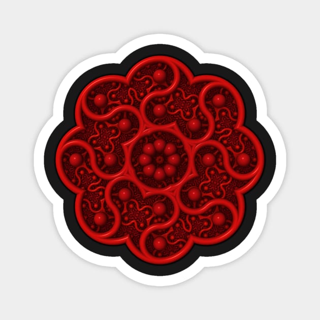 Eight-Sided Mandala with Yin-Yang Theme - Yin Yang - Magnet | TeePublic
