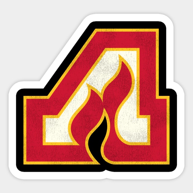 Defunct Atlanta Flames Hockey Team - Hockey - Sticker | TeePublic