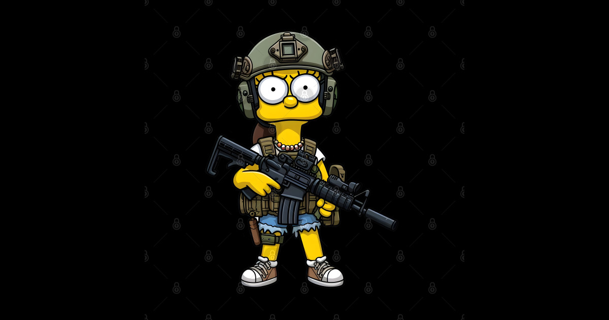 Tactical Yellow People - Simpson - Sticker | TeePublic