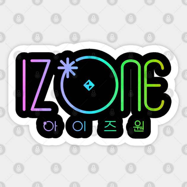 Izone Logo - Izone - Sticker | TeePublic