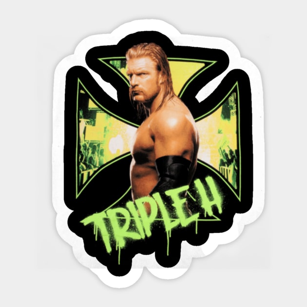 Triple H Pose By Duitan Ward - Triple H - Sticker | TeePublic