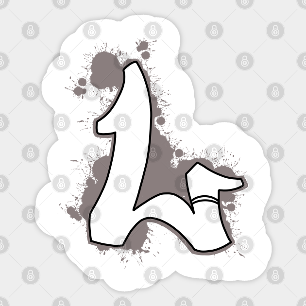Graffiti style L - Graffiti - Sticker | TeePublic