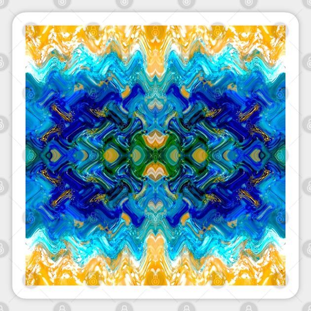 Beach Abstract - Beach - Sticker | TeePublic