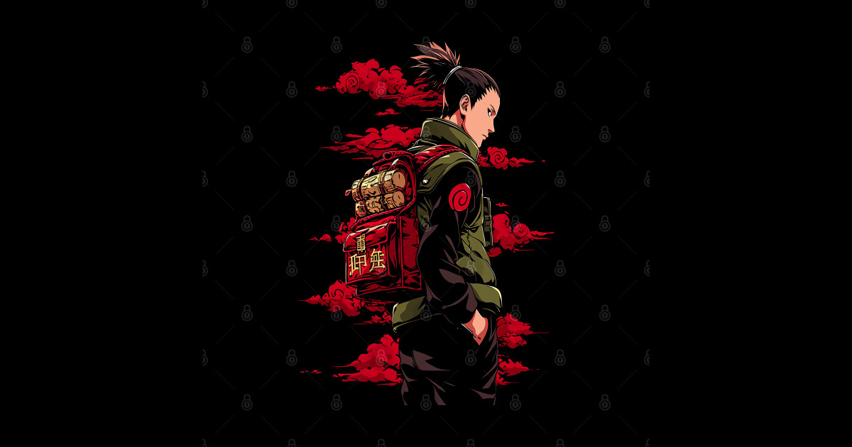 shikamaru nara - naruto - Naruto - Sticker | TeePublic