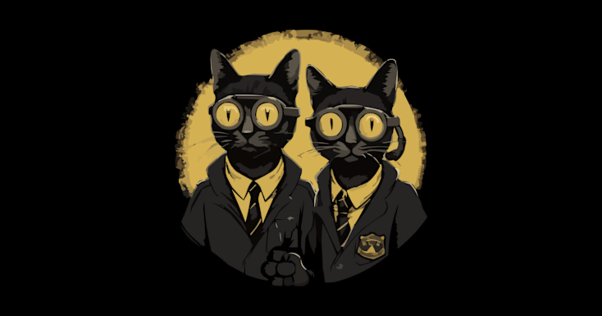 Modern Meows Atomic Age Black Kitschy Cats - Modern Meows Atomic Age ...