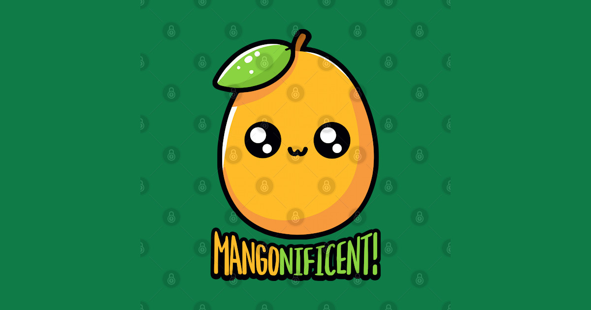 Mangonificent! Cute Mango Pun - Mango Fruit - T-Shirt | TeePublic