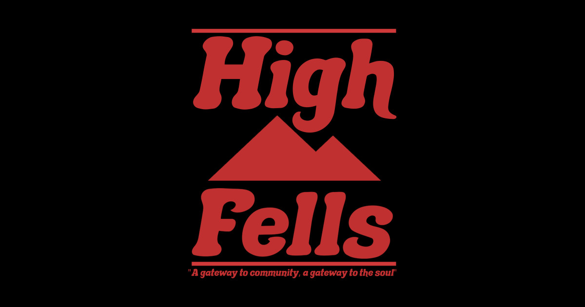 High Fells Logo - Mountain - Sticker | TeePublic
