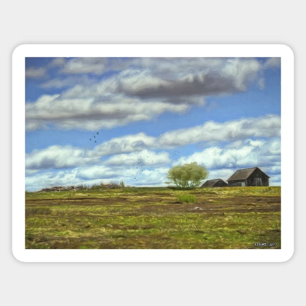 Rural Scene in Northern Maine - Agriculture - Sticker | TeePublic