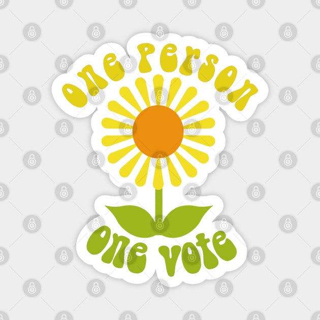 One Person One Vote - Voting Rights - Magnet | TeePublic
