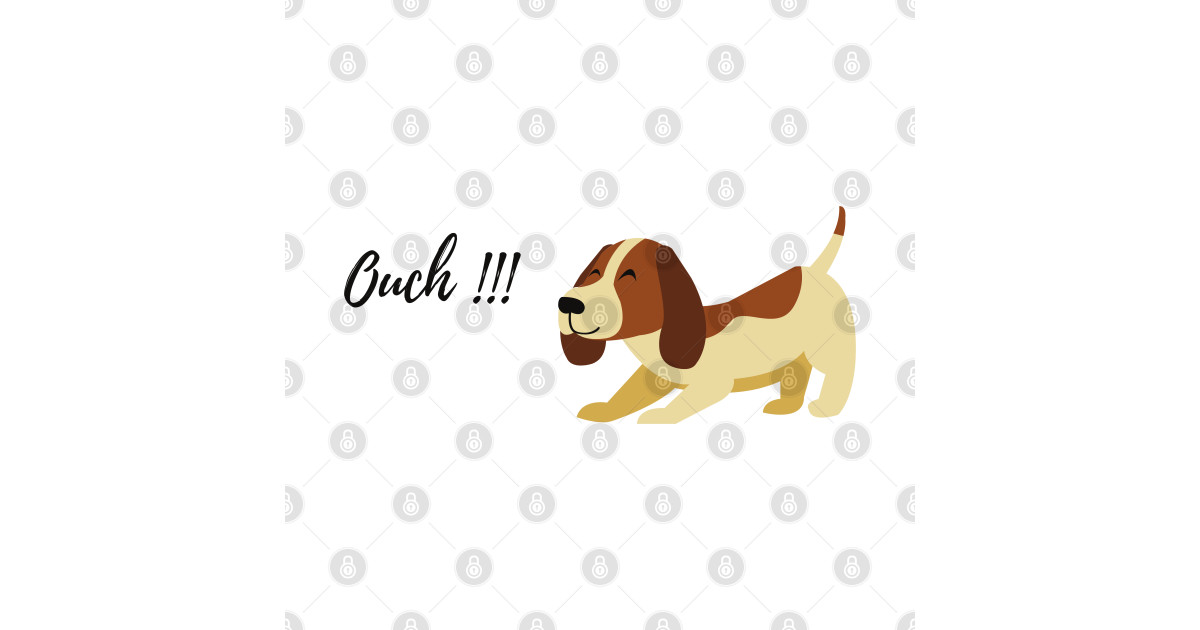 brown dog ouch design - Brown Small Dog - Kids T-Shirt | TeePublic