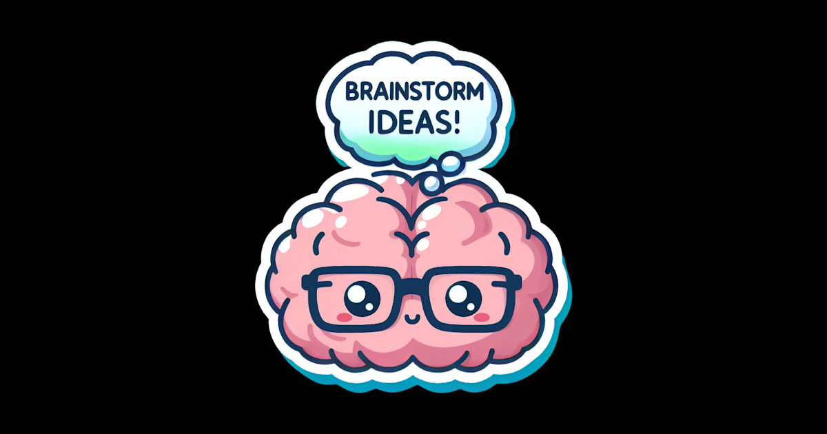 Brainstorm ideas - Brain - Sticker | TeePublic
