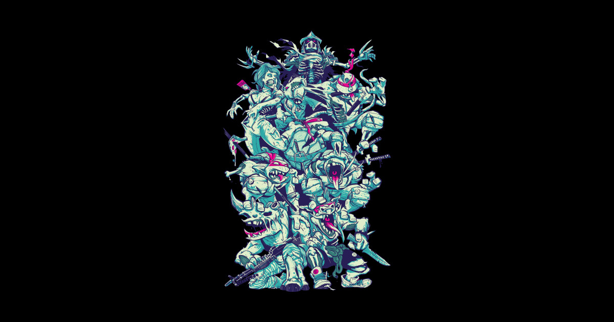 Nuclear Zombie Ninja Turtles - Ninja Turtles - Sticker | TeePublic