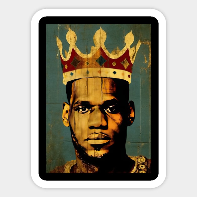 King James Street Art Style - King James - Sticker | TeePublic