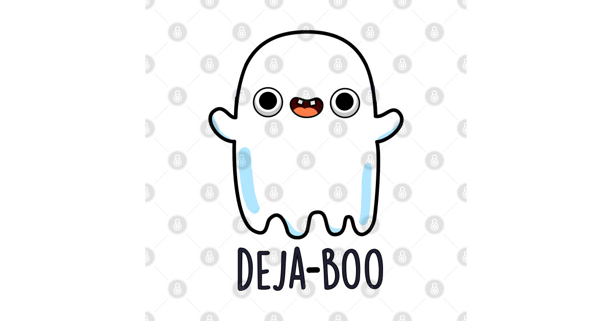 Deja Boo Cute Ghost Pun - Ghost Puns - T-Shirt | TeePublic