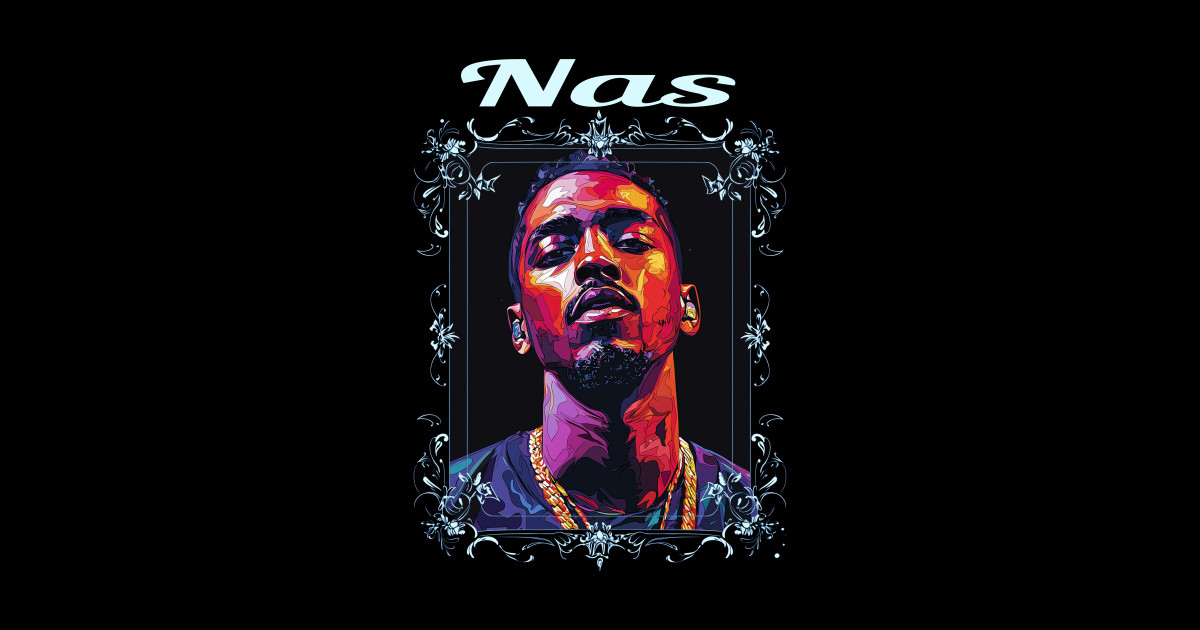 NAS MUSICIAN FAN ART - Nas Musician Fan Art - Sticker | TeePublic