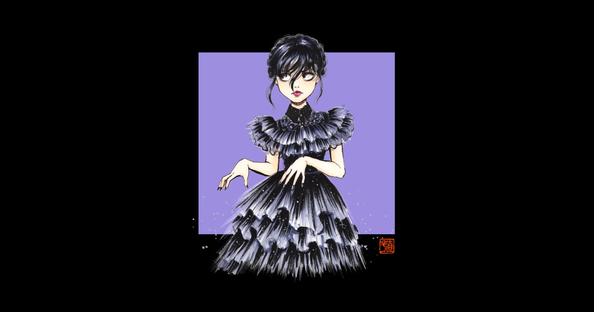 Wednesday Dancing - Wednesday Addams - Sticker | TeePublic