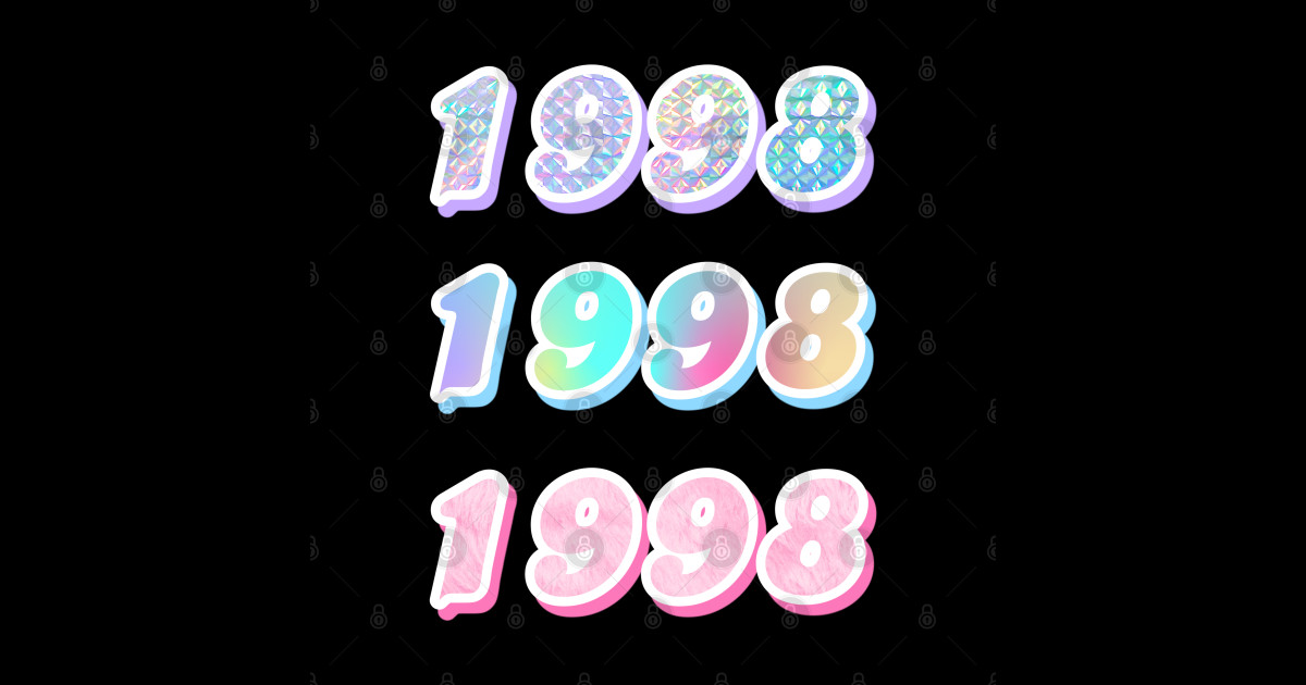 1998 aesthetic pack - 1998 - Sticker | TeePublic