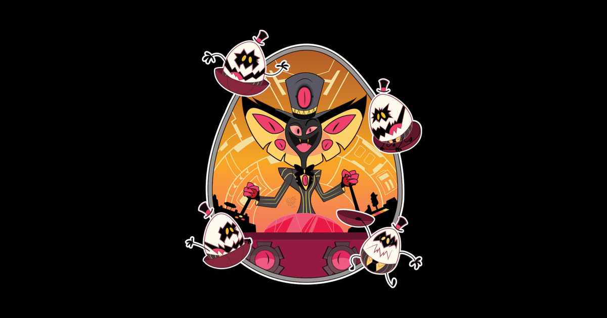 Sir Pentious and the Egg Bois - Hazbin Hotel - Sticker | TeePublic