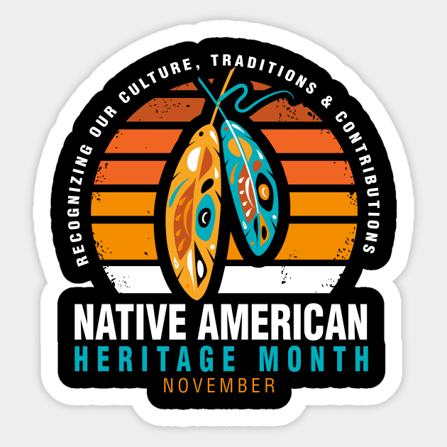 Native American Heritage Month logo design - Native American Heritage ...