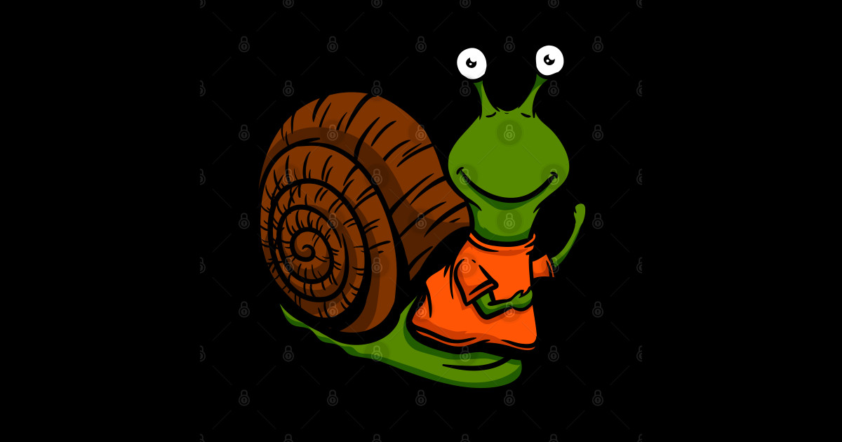Cute Anthropomorphic Human-like Cartoon Character Snail in Clothes ...