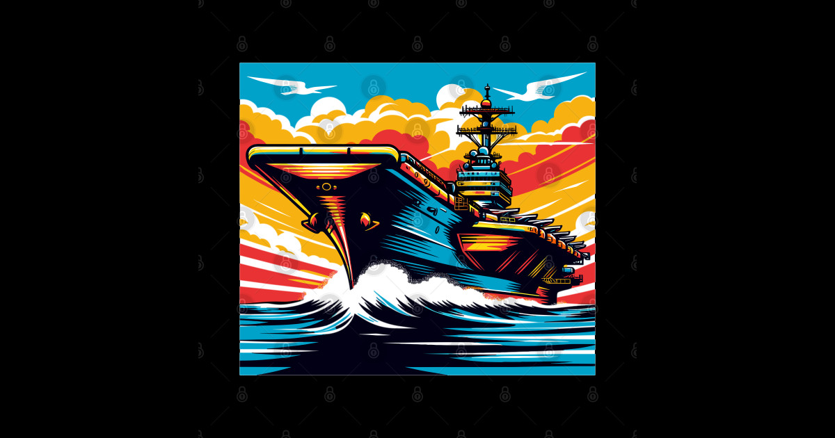 Aircraft carrier - Aircraft Carrier - Sticker | TeePublic
