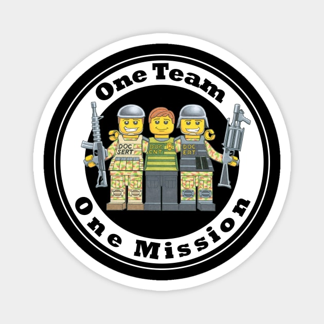 One Team One Mission - Teamwork - Magnet | TeePublic