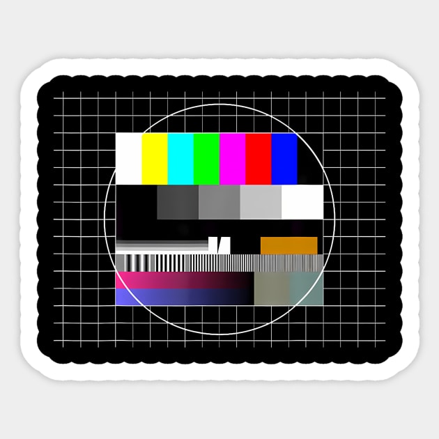 Tv Test Pattern Color Bars Test Card Screen Nostalgic Nerdy - Tv Test ...