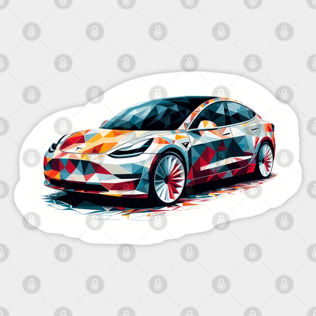 Tesla Model 3 - Tesla - Sticker | TeePublic