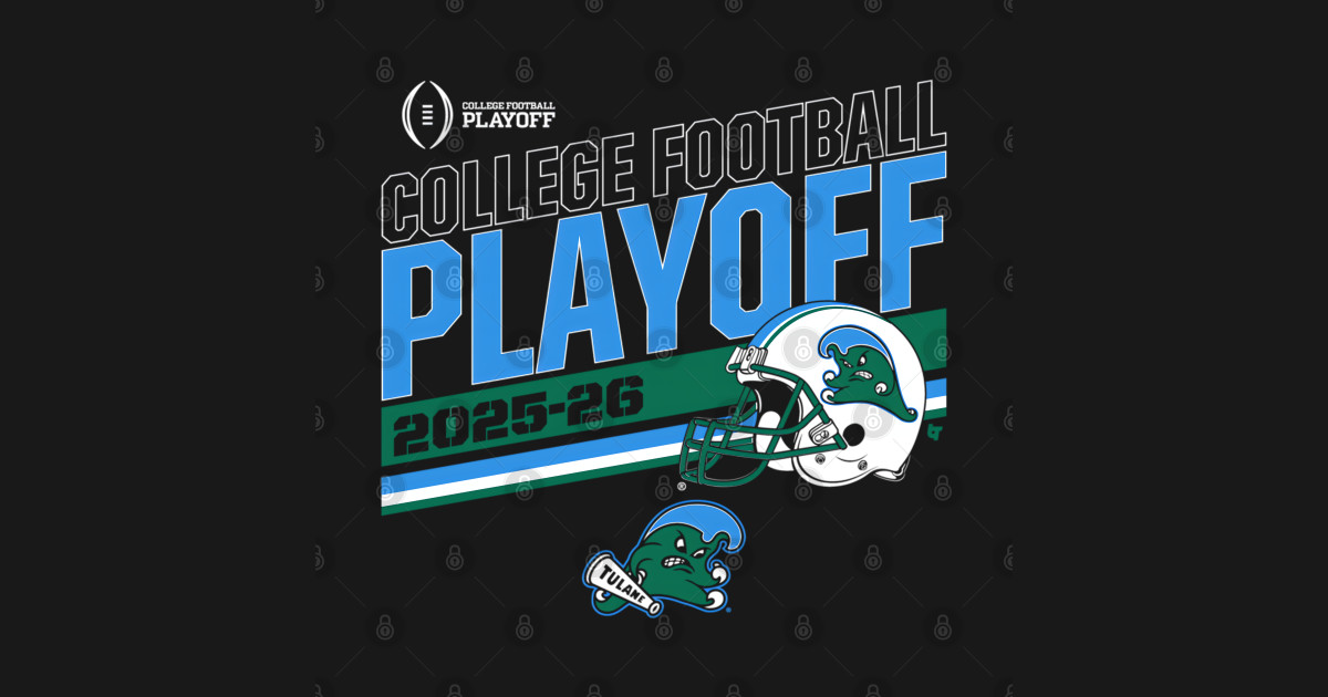 Tulane Green Wave College Football Playoff Stripe 2025 - Tulane Green ...