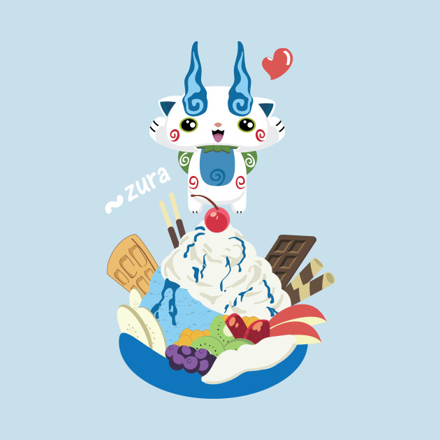 Ice Cream Komasan - Heart - T-Shirt | TeePublic