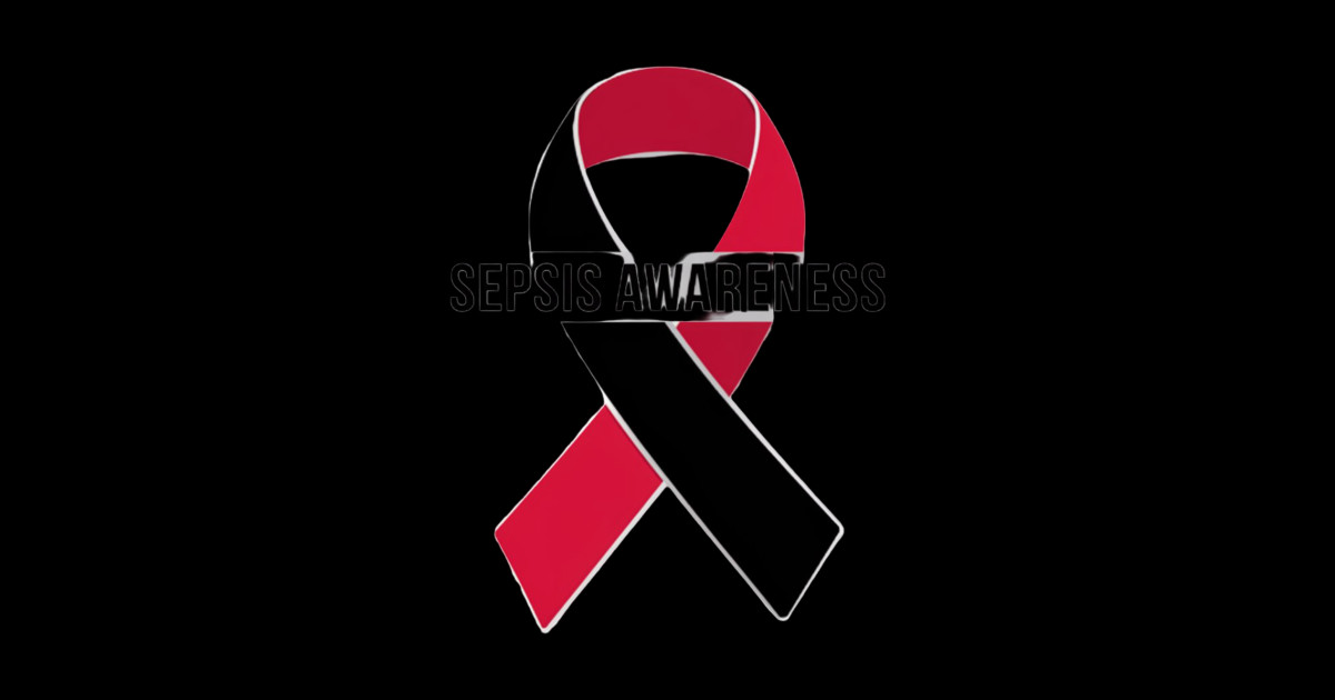 Sepsis Awareness Month red & black ribbon - Sepsis Awareness - Posters ...
