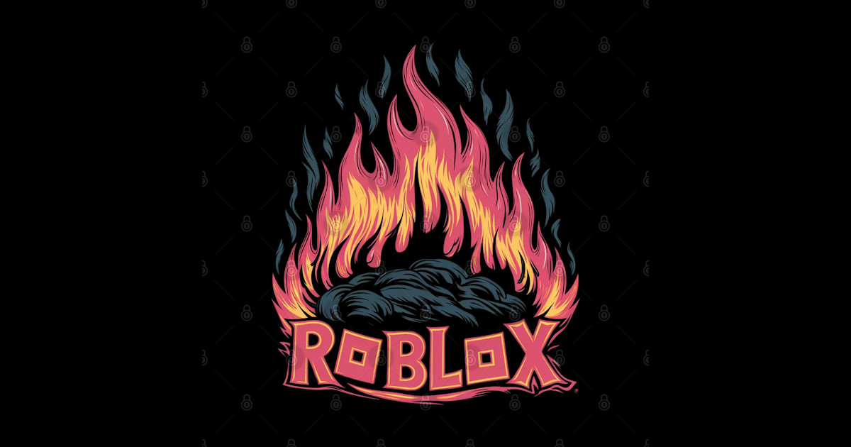 Roblox Kids Fire - Roblox - Sticker | TeePublic